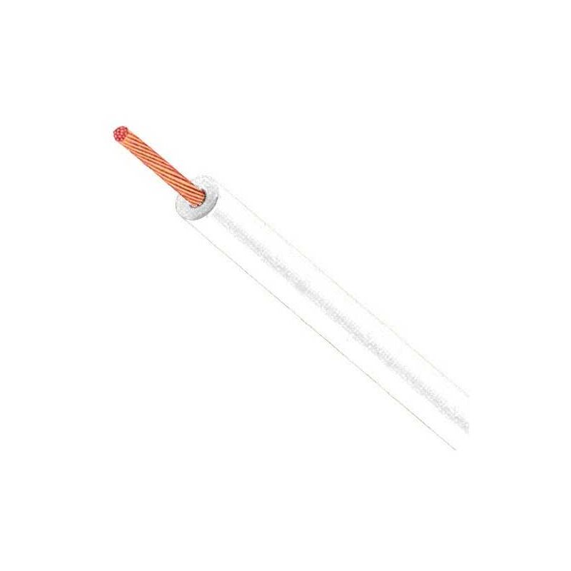 Câble Fil Unipolaire FLRY-B ISO 6722 Classe B Sec. 1,00 Blanc