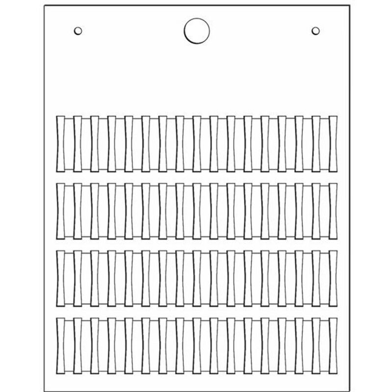 Repères de câbles à Carte MG-TPMF 4x10mm blanc