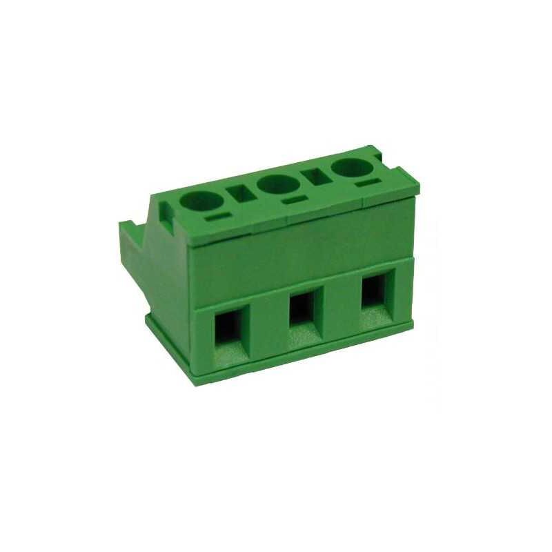 Connecteur bornier au chariot pas de 7,62 Femelle 3 Voies Vert