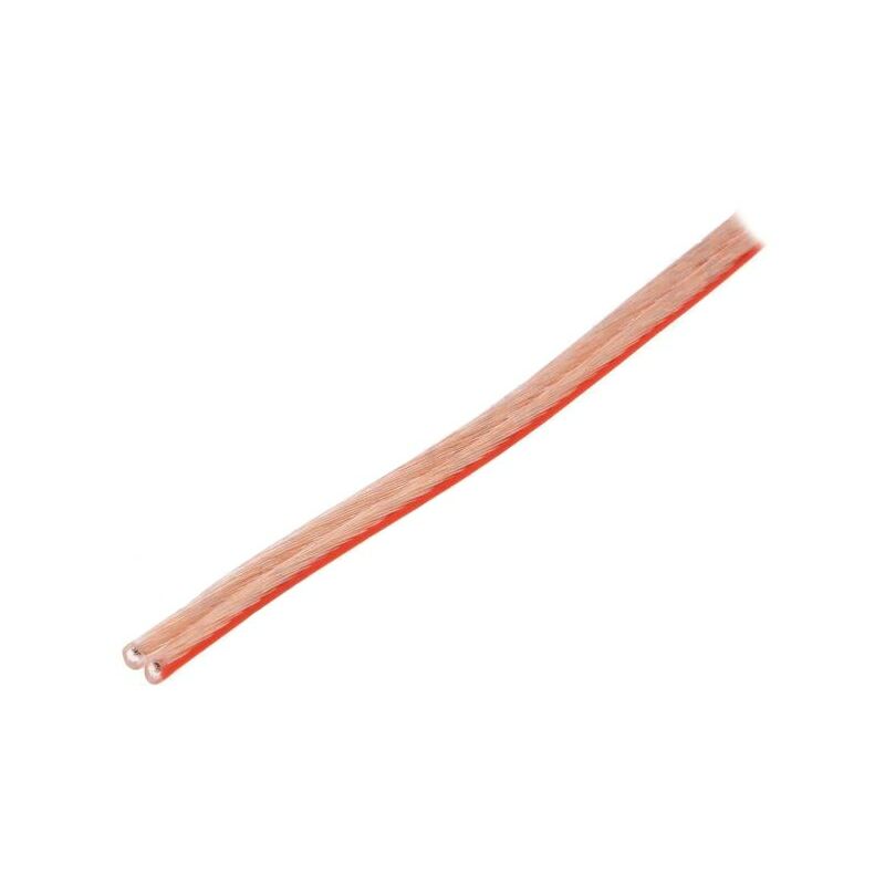 Câble fil Plat multipolaire section 2x0,75 mmq Transparent