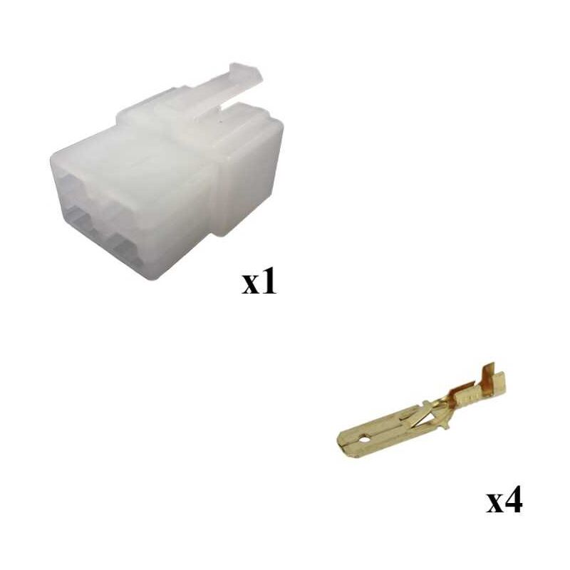 Kit Connecteur Series 250 Faston 6 Femelle 4 Voies