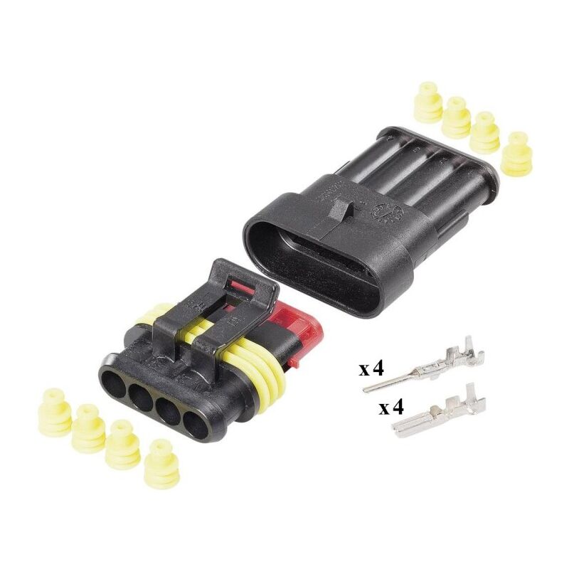 Kit Connecteur SuperSeal Mâle Femelle 4 Voies