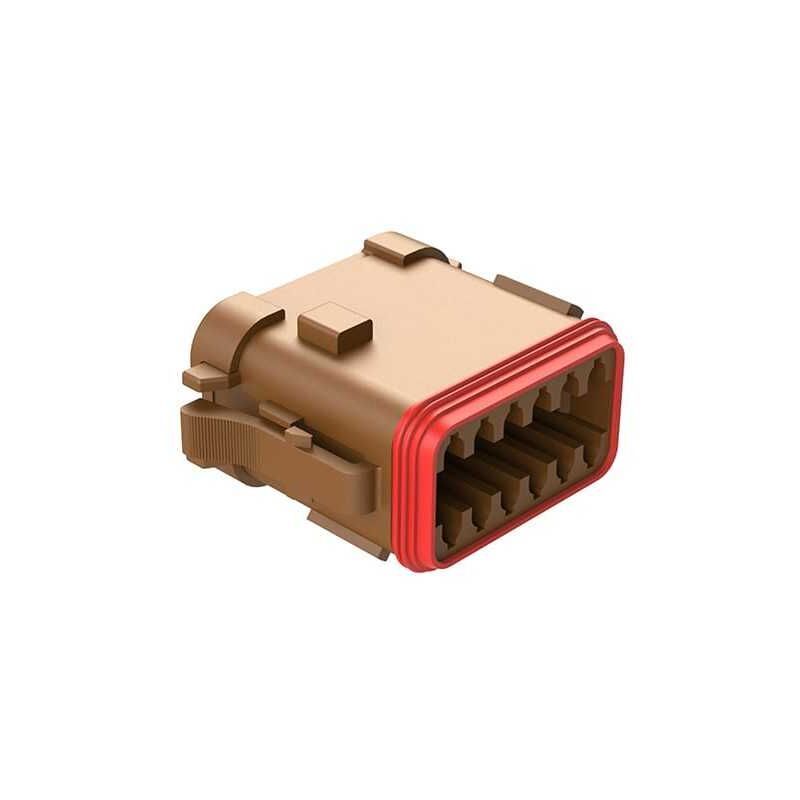 Connecteur Series DT Mâle 12 Voies EP06 Marron