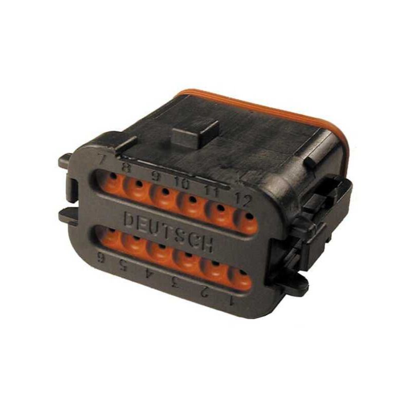 Connecteur Series DT Mâle 12 Voies EP06 Noir