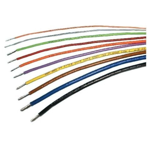 Câble fil unipolaire UL Style 1007/1569 AWG 22 Blanc