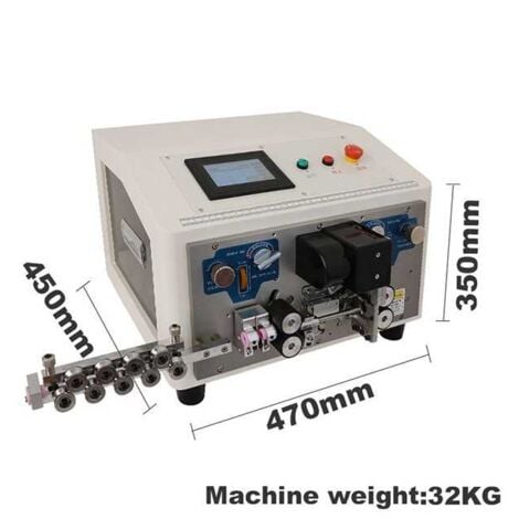 Machine automatique pour couper et dénuder les câbles multiconducteurs ...