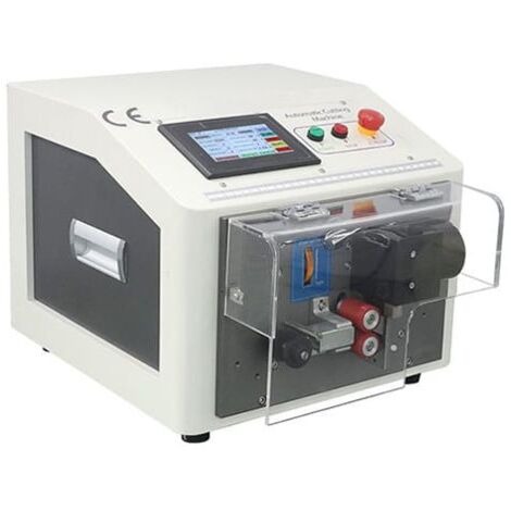 Machine de découpe automatique de gaines, thermorétractables, câbles ...