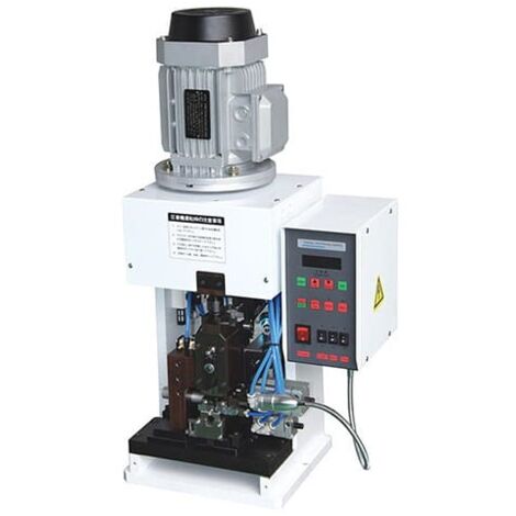 Machine automatique pour dénuder et sertir les cosses avec section de rubanage vertical 24-16 AWG