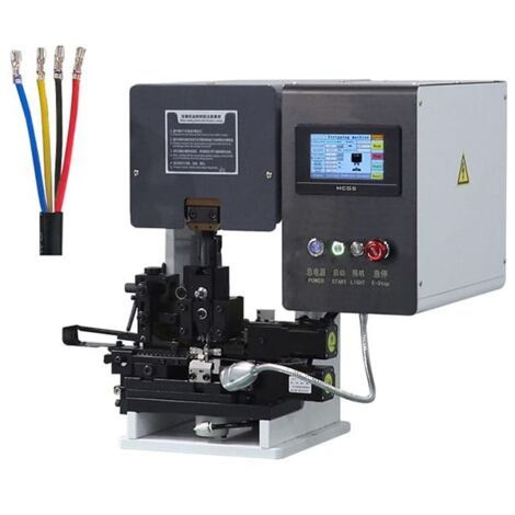 Machine automatique pour dénuder et sertir les cosses avec section de rubanage latéral 32-20 AWG