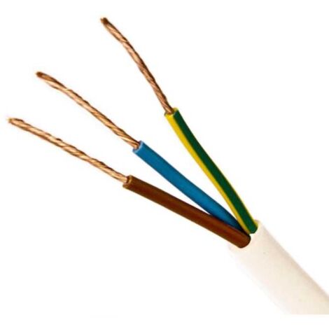 Câble PVC 3G2,50 H05VV-F Blanc