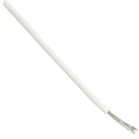 Câble Fil Unipolaire UL Style 1213 AWG 28 Teflon PTFE 600V Blanc