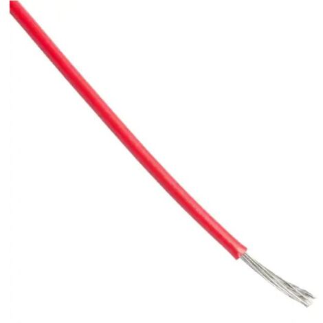 Câble Fil Unipolaire UL Style 1213 AWG 28 Teflon PTFE 600V Rouge