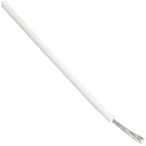 Câble Fil Unipolaire UL Style 1213 AWG 26 Teflon PTFE 600V Blanc