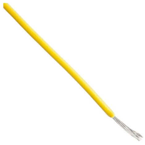 Câble Fil Unipolaire UL Style 1213 AWG 20 Teflon PTFE 600V Jaune