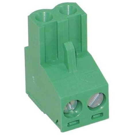Connecteur bornier au chariot pas de 5,00 Femelle 2 Voies Vert
