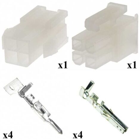 Kit Connecteur Mini Fit Mâle Femelle 2x2 Voies