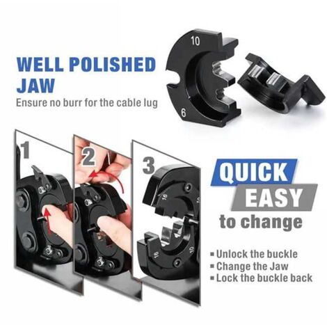 Outils de sertissage de table de type B pour cosses de batterie 6-70mmq ...