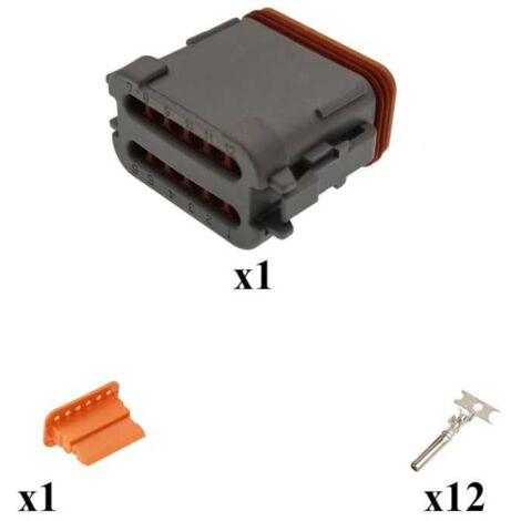 Kit Connecteur DT series Mâle 12 Voies E003