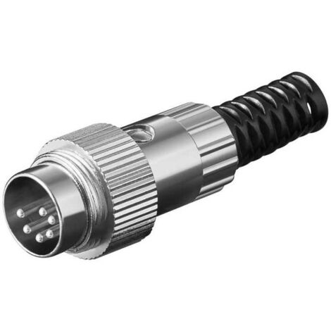 Connecteur DIN mâle 6 Voies métallique