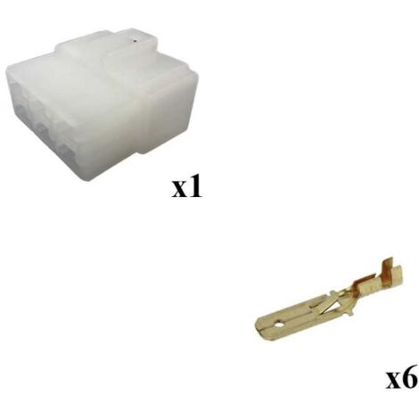 Kit Connecteur Series 250 Faston 6 Femelle 6 Voies