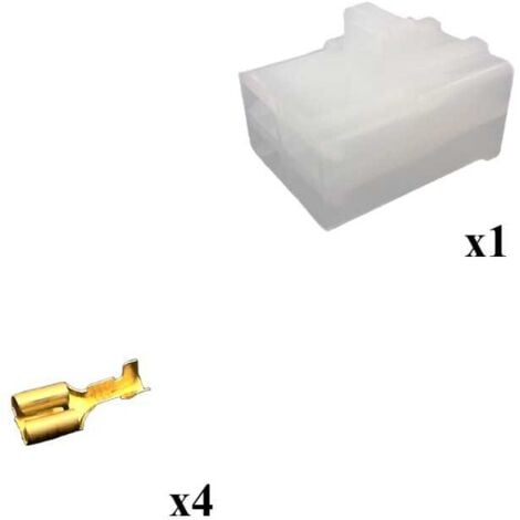 Kit Connecteur Series 250 Faston 6 Mâle 4 Voies