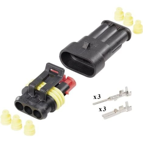 Kit Connecteur SuperSeal Mâle Femelle 3 Voies