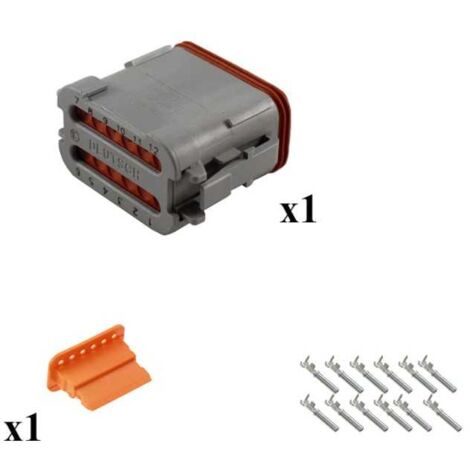 Kit Connecteur DT series Mâle 12 Voies CE01