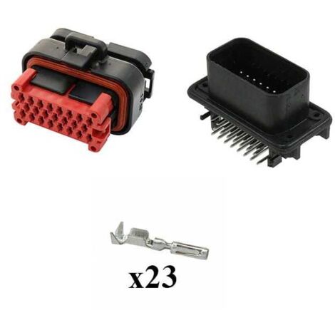 Kit Connecteur Ampseal Mâle Femelle 23 Voies noir PCB 90°