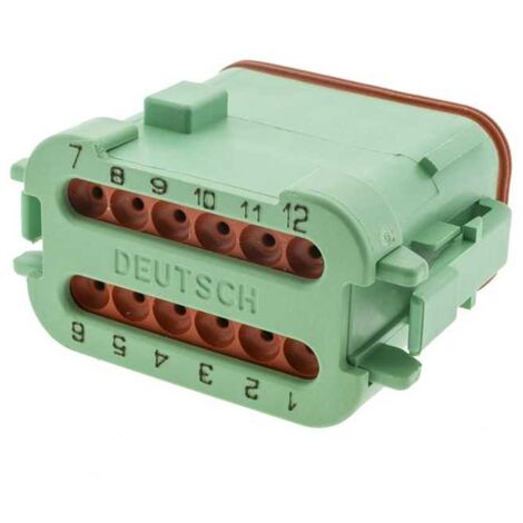 Connecteur Series DT Mâle 12 Voies EP06 Vert
