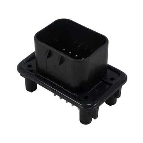Connecteur AmpSeal femelle 14 Voies noir PCB avec épingle dorée