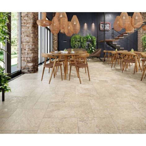 Carrelage Aspect marbre Siena beige clair Modular 44x66 cm