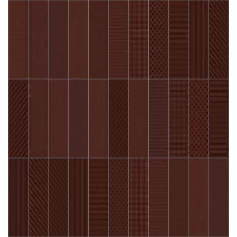 Carrelage Zellige Paris rouge Brillant 8x31.5 cm