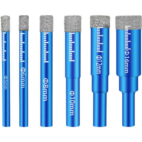 SHINING HOUSE Bohrfutter-Diamantbohrer-Set, 7-teiliges Diamantbohrer ...