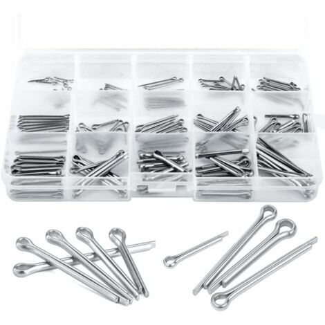 SHINING HOUSE 150pcs Split Pin 304 Stainless Steel Locking Pin ...