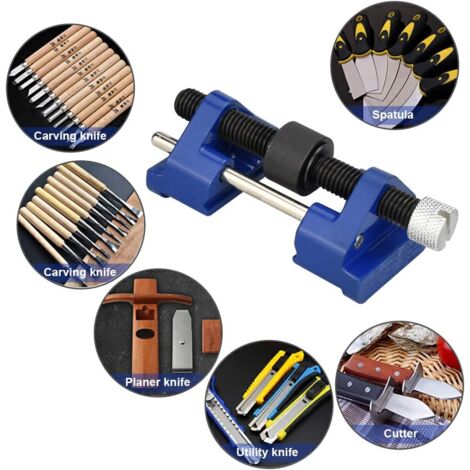 SHINING HOUSE Carbon Steel Knife Sharpener Anti Corrosion Knife Sharpeners Adjustable Wood Chisel Sharpening Guide Sharpener Scissors Angle Knife
