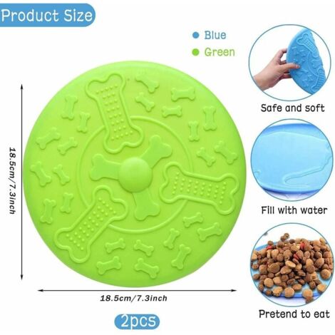SHINING HOUSE Pieces Dog Frisbees, Dog Disc Ø 18.5 cm, Frisbee for ...