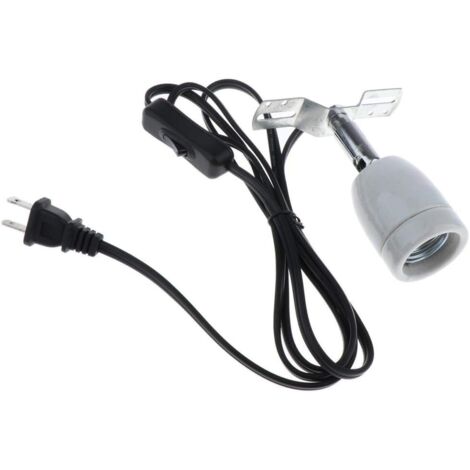 SHINING HOUSE Reptile Heat Lamp Holder, Rotatable Ceramic Heat Lamp ...