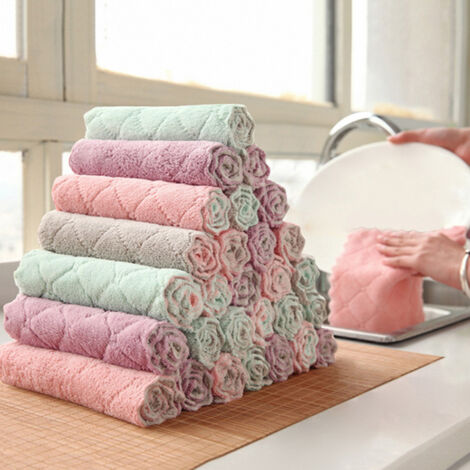 SHINING HOUSE Microfiber Cloths, Professional Window Cloths, Scale ...