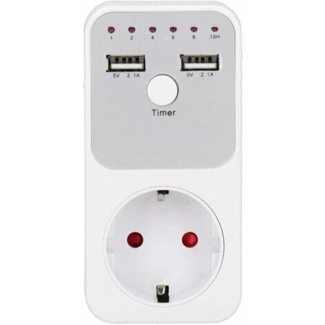 SHINING HOUSE USB Timer Outlet Digital Programmable 24 Hours Plug-in ...