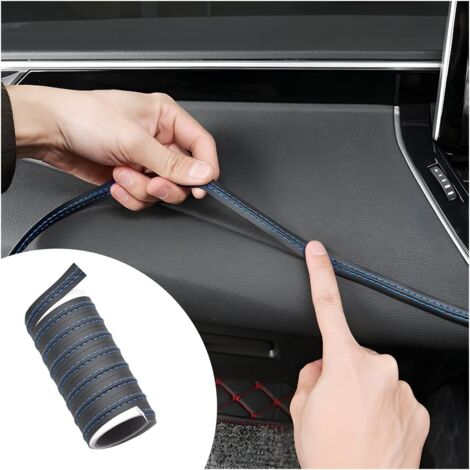 SHINING HOUSE Car Interior Moulding Trim Car Interior Decorative Strips 2M Car Styling Trim Strip Stickers Decorative Line for Universal Car Interior Accessories Blue