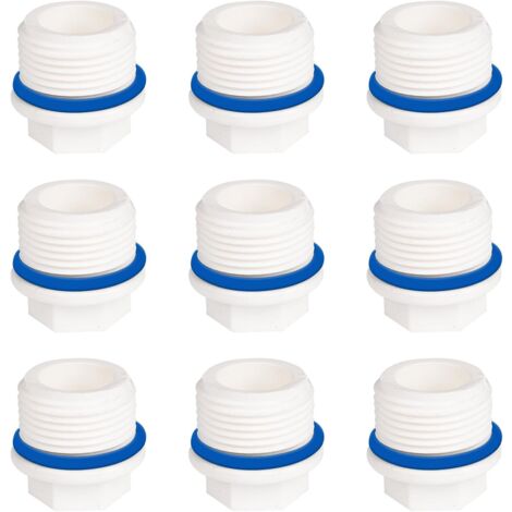 SHINING HOUSE Male Plumbing Plug 9 Pieces Male Blanking Plug Pipe ...
