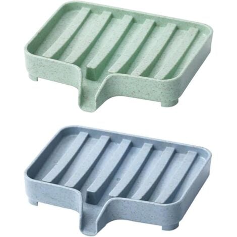 SHINING HOUSE Soap Dish Soap Box Soap Holder Portable Bath Soap Container Self Draining Soap Dish