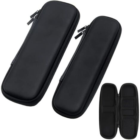 SHINING HOUSE Pieces Hard Pencil Case Holder Pencil Carrying Case Pencil and Stylus Pen Bag with Zipper for Small Items Black