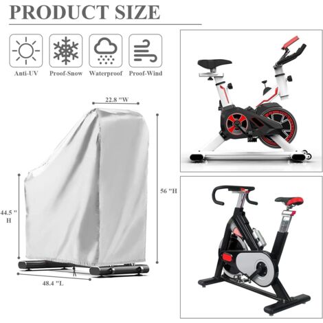 SHINING HOUSE Waterproof Dustproof Exercise Bike Cover Protective Cover 12358113 142cm