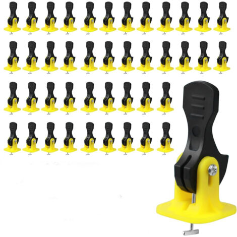 SHINING HOUSE 50pcs Self-Leveling Tile Joint Tile Leveling Kit,Tile ...