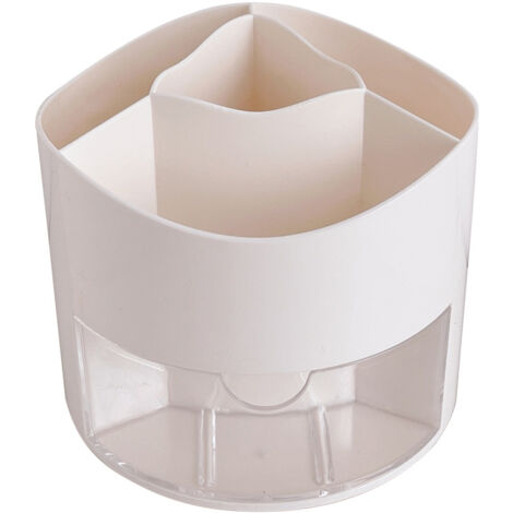 SHINING HOUSE Rotating Pencil Holder 4 Compartments Pen Holder Desk ...