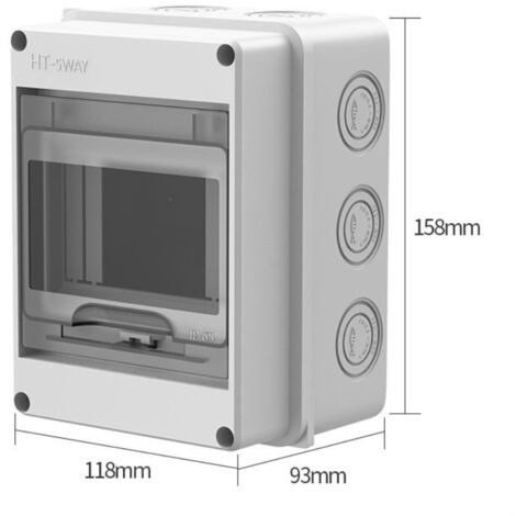 SHINING HOUSE Waterproof Electrical Box, IP65 5-MODULES Electrical ...