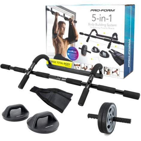 Kit musculation maison 5 en 1 barre de traction Pro-form