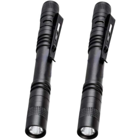 CCYKXA 2 Stück, 13 cm – Mini-Taschenlampe mit Stiftclip, schlanke ...