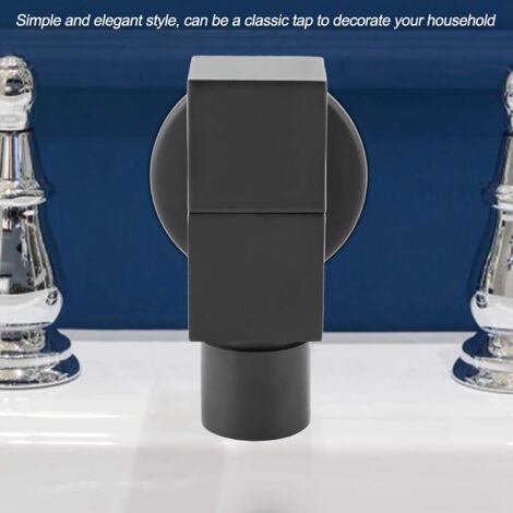 CCYKXA 1 Stück Wandarmatur, quadratischer Messing-Waschmaschinenhahn, Kaltwasserhahn für ...